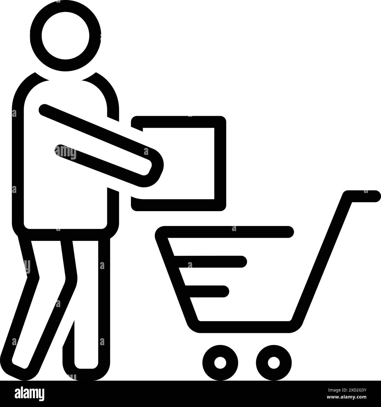 Shopper silhouette Black and White Stock Photos & Images - Alamy