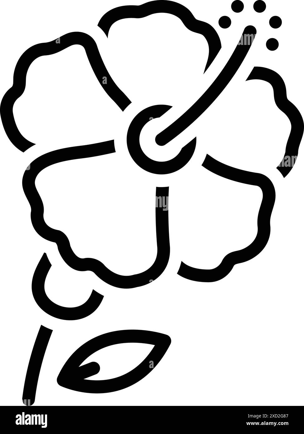 Icon for hibiscus Stock Vector Image & Art - Alamy