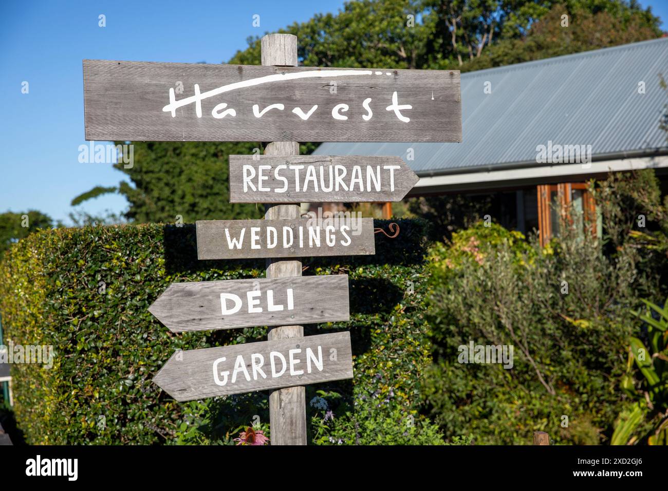 Newrybar Australia, Harvest restaurant and delicatessen deli, timber ...