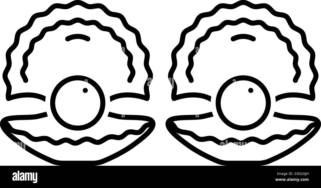 Icon for clams,shell Stock Vector Image & Art - Alamy