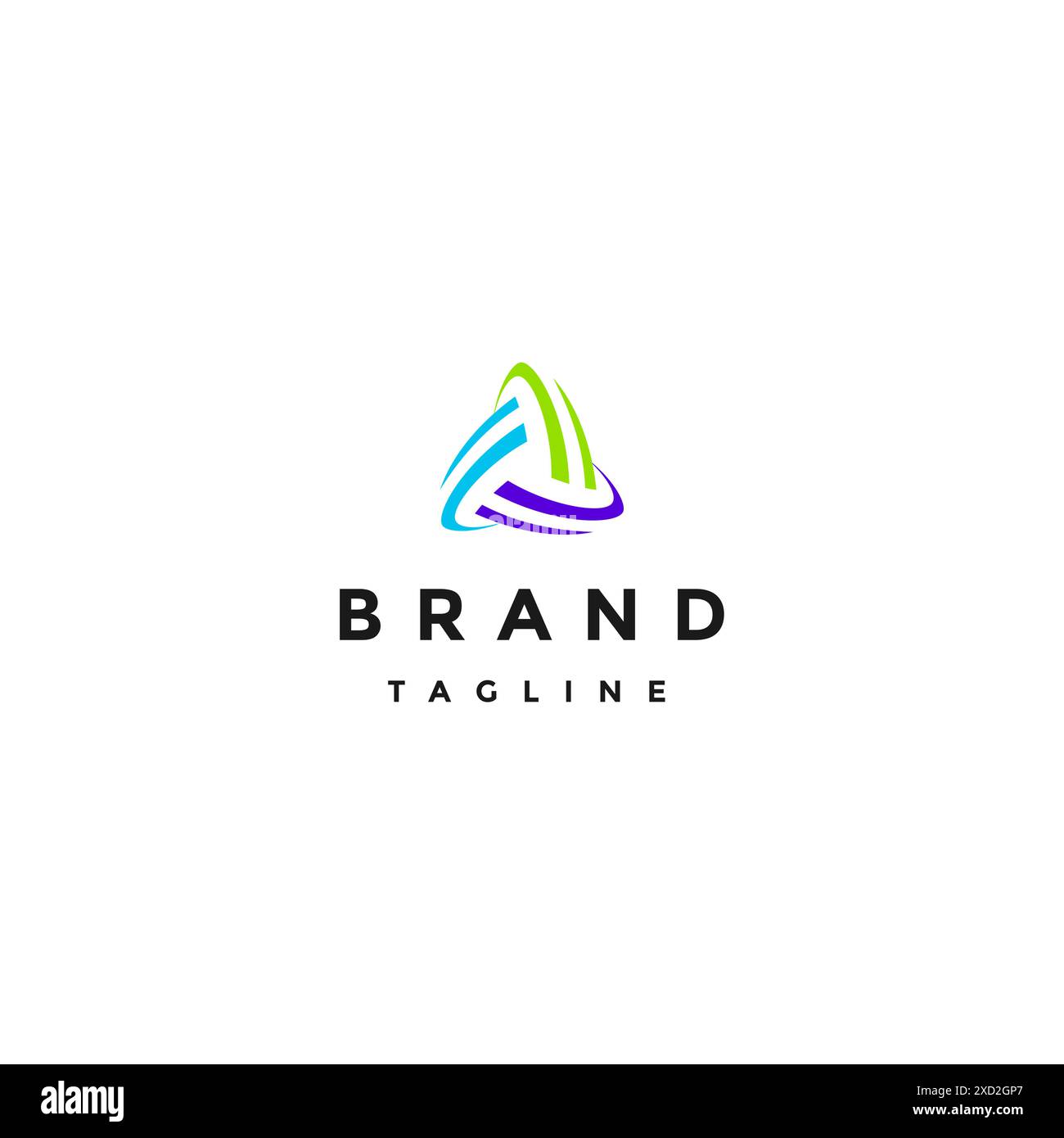 Minimalist Triangle Stripes Logo Design. Minimalist Harmoniously ...