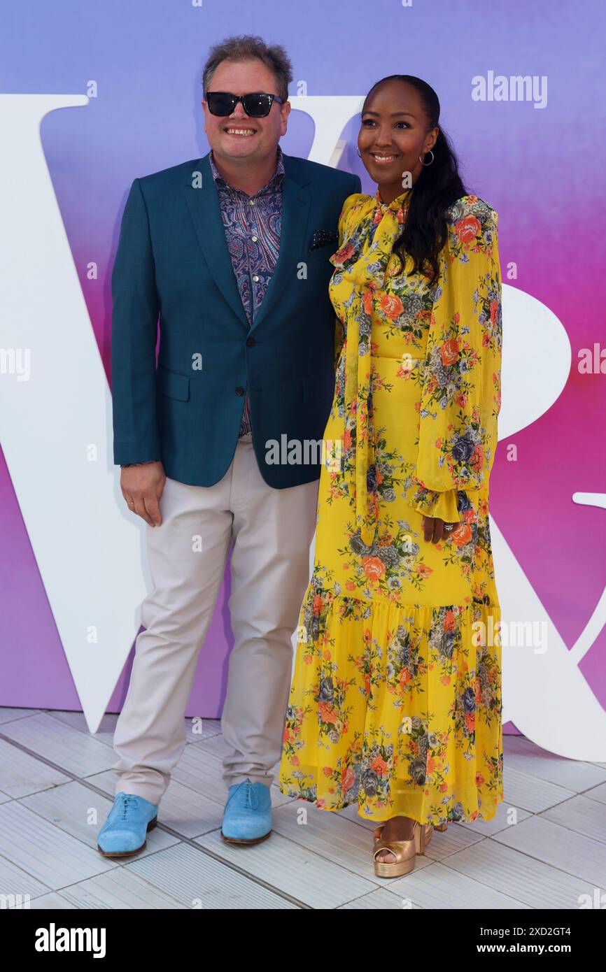 London, UK. 19th June, 2024. Alan Carr and Angellica Bell attend the V ...