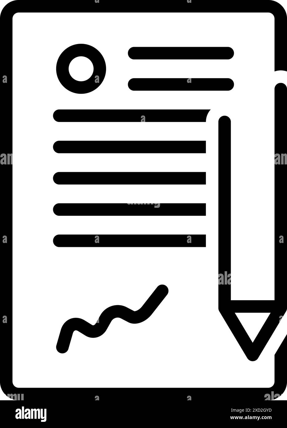 Icon for contract,long term contract Stock Vector Image & Art - Alamy
