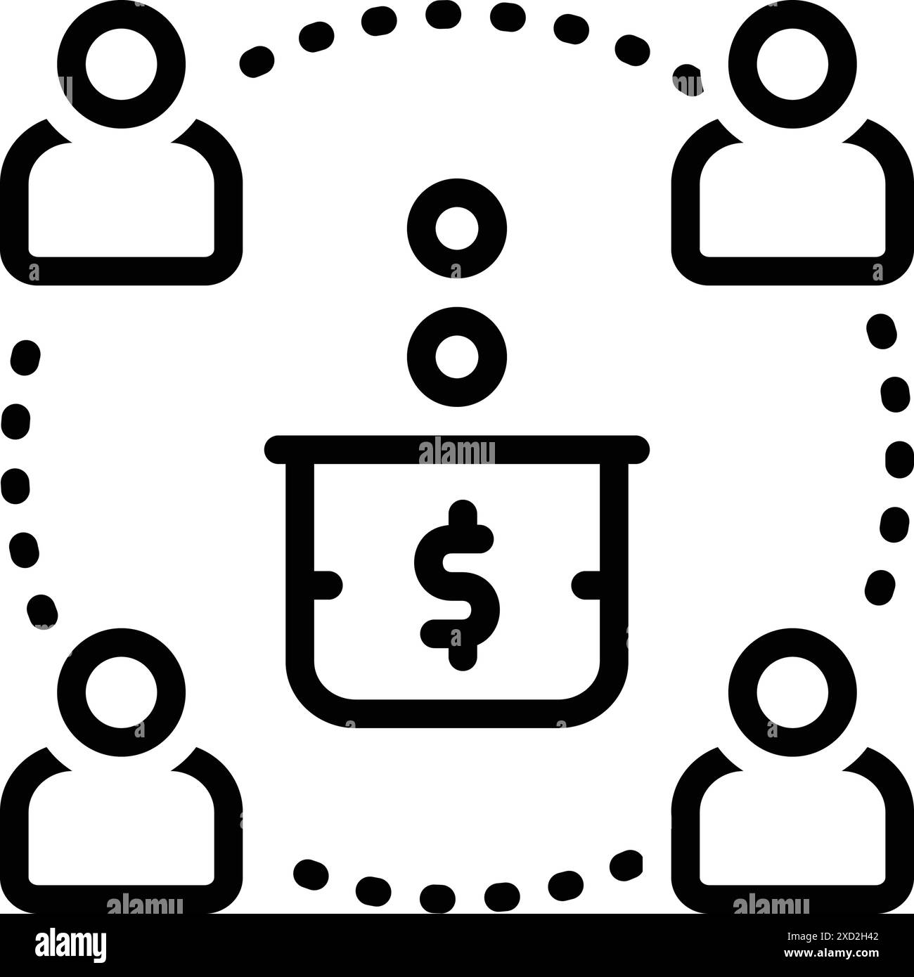 Icon contribute give Black and White Stock Photos & Images - Alamy