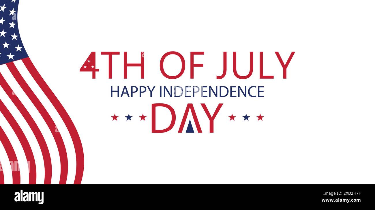 Celebrating Freedom Happy 4th of July Independence Day Stock Vector ...
