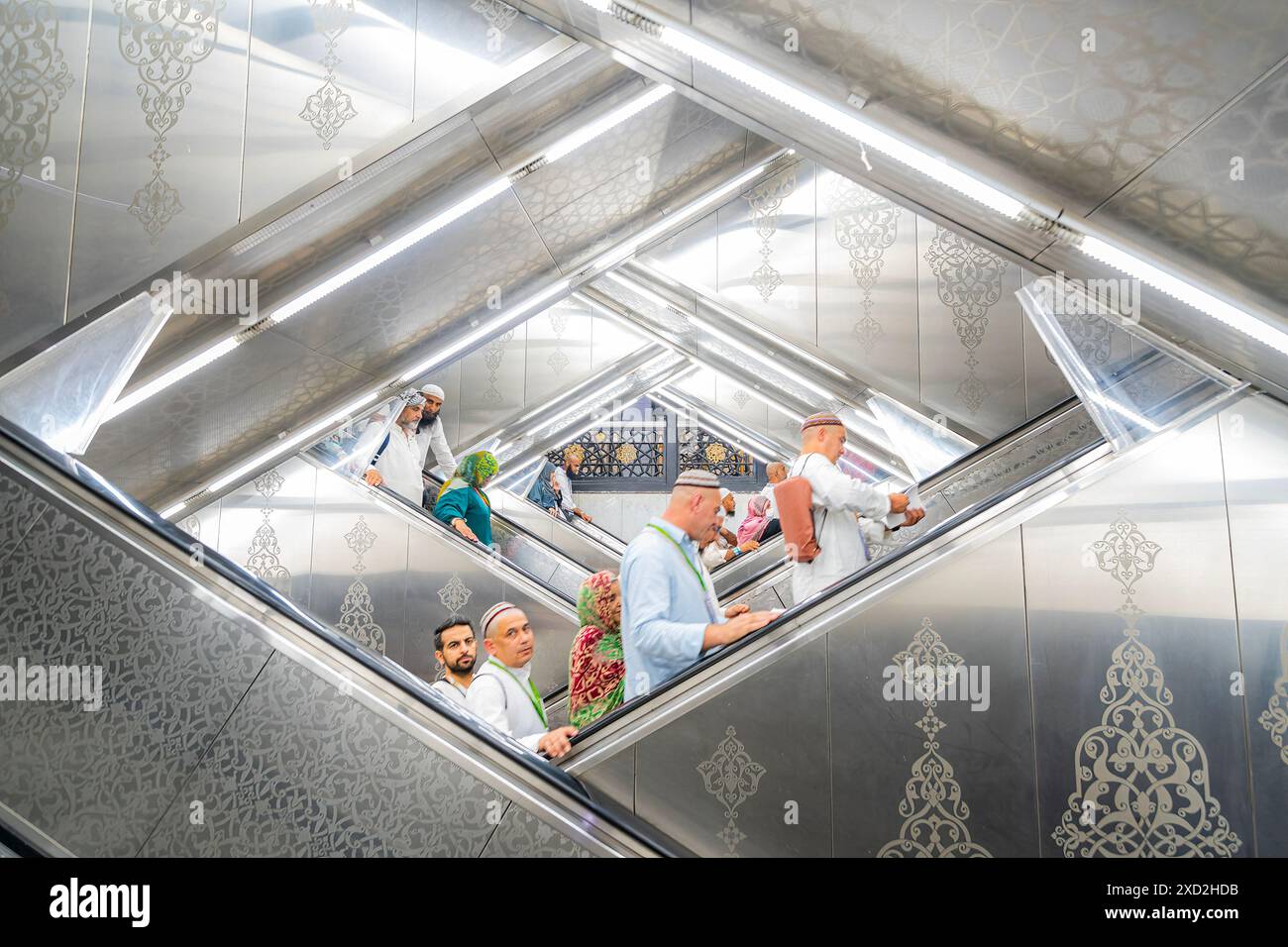 Mecca, Saudi Arabia. 16th June, 2024. Inside the Great Mosque of Mecca ...