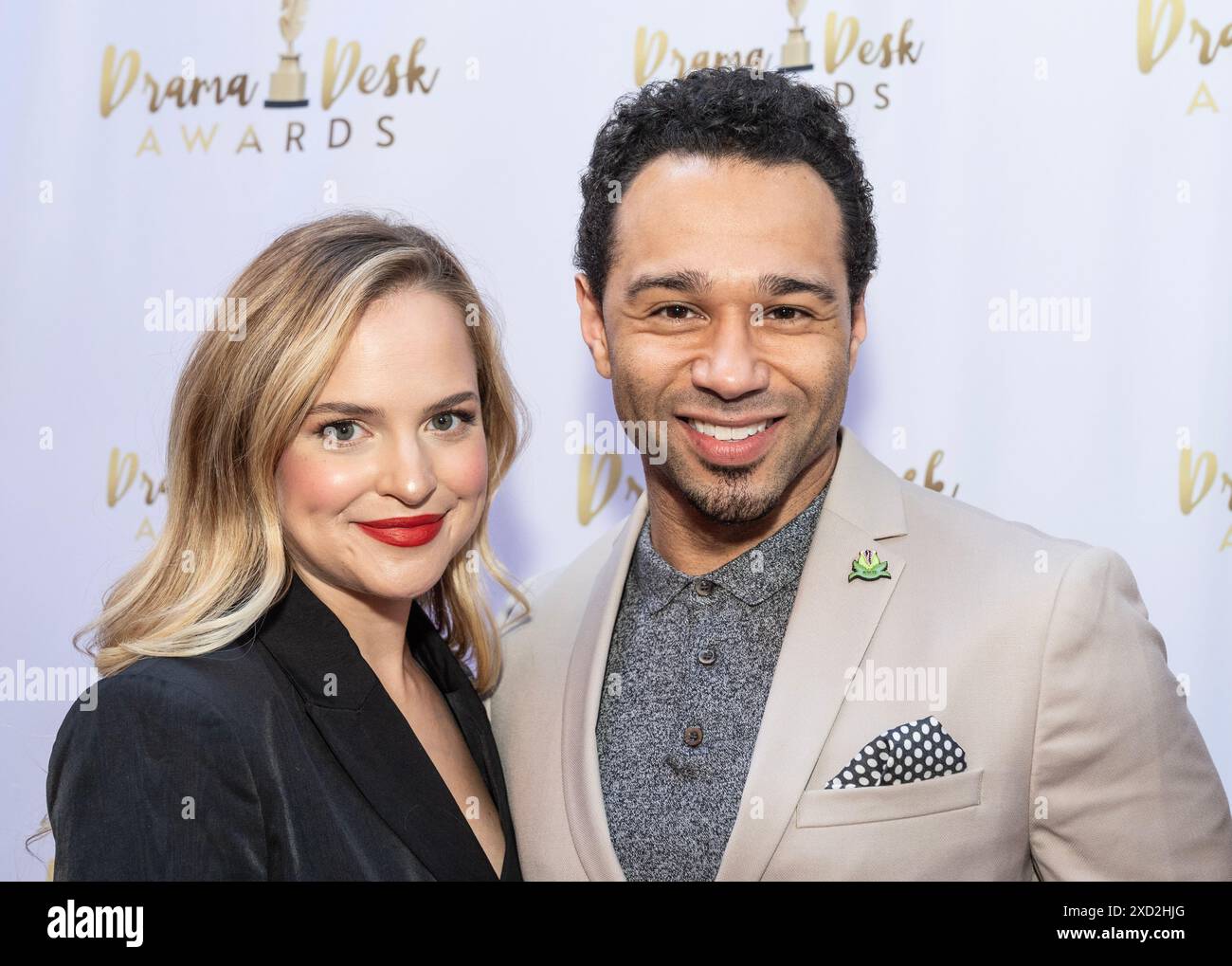 Stephanie Styles and Corbin Bleu attend the 2024 Drama Desk Awards at ...