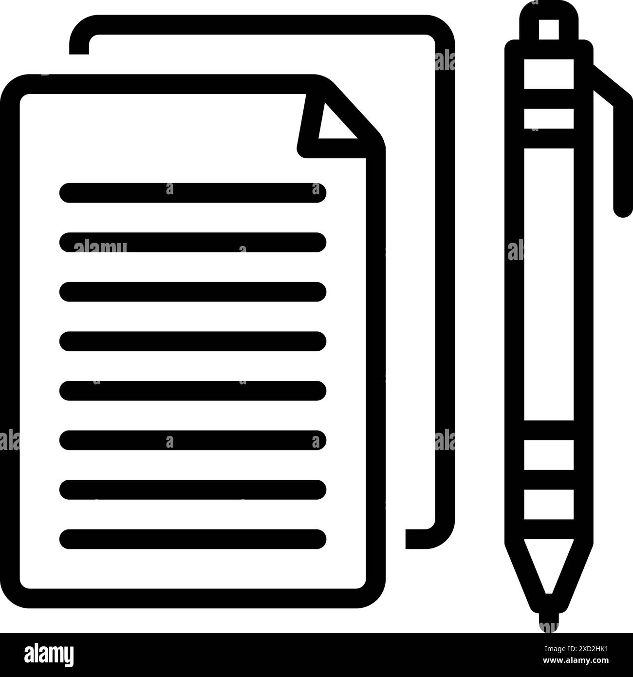 Essay document Stock Vector Images - Alamy