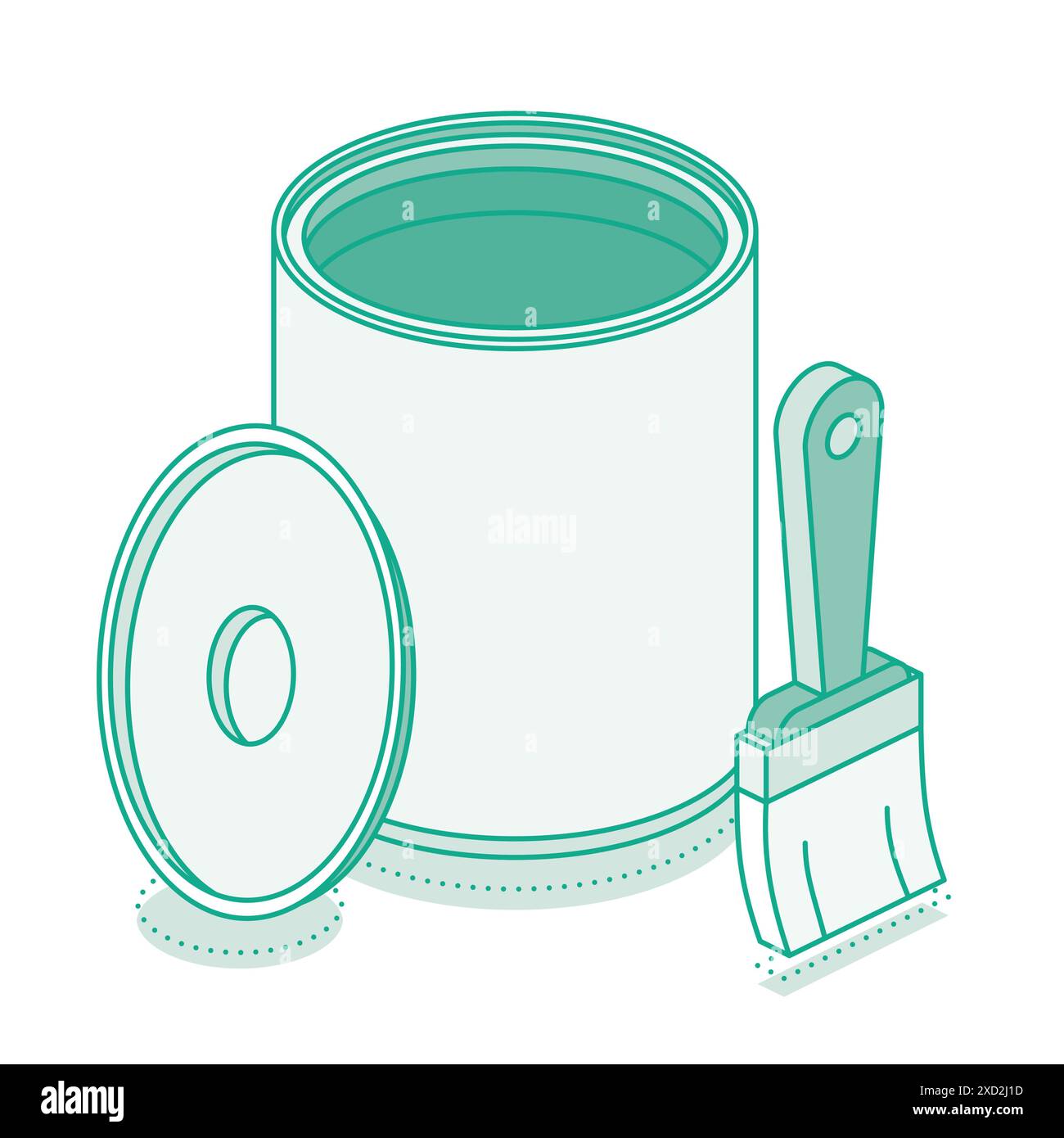 Brush on jar Stock Vector Images - Alamy