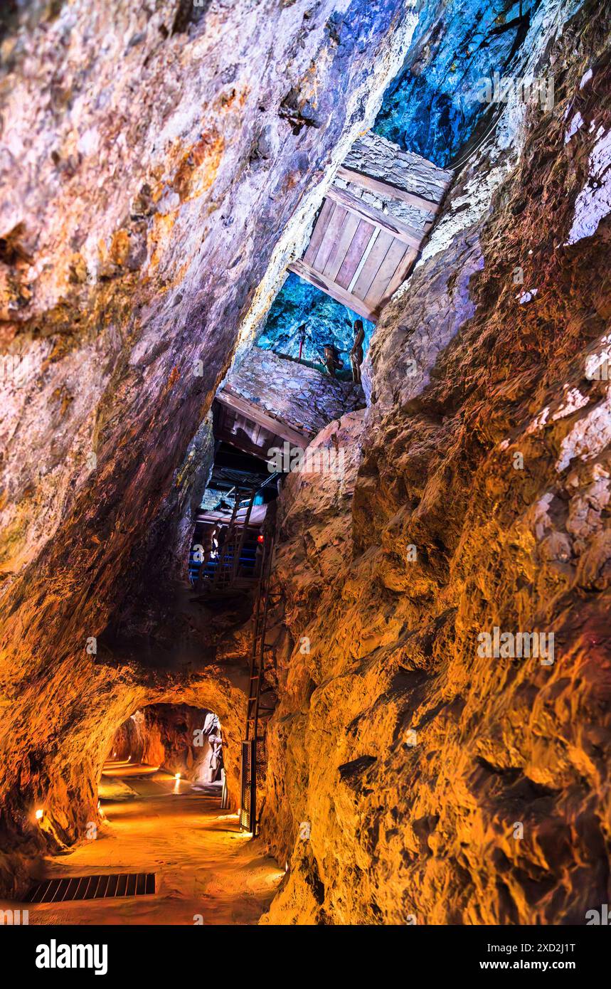 Interior Of Mina El Eden A Historic Mine In Zacatecas Unesco World