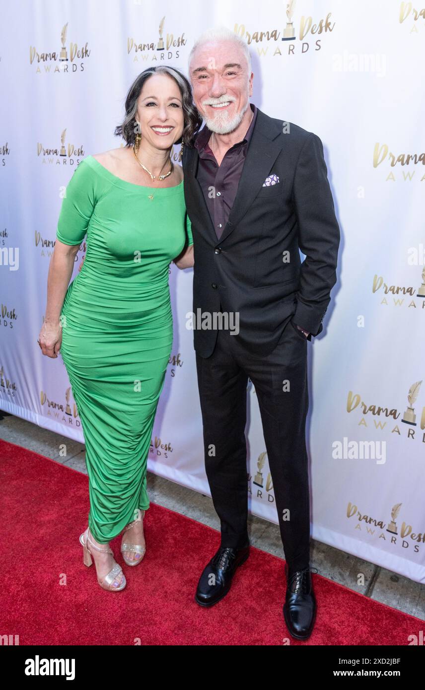 Paige Davis and Patrick Page attend the 2024 Drama Desk Awards at NYU ...