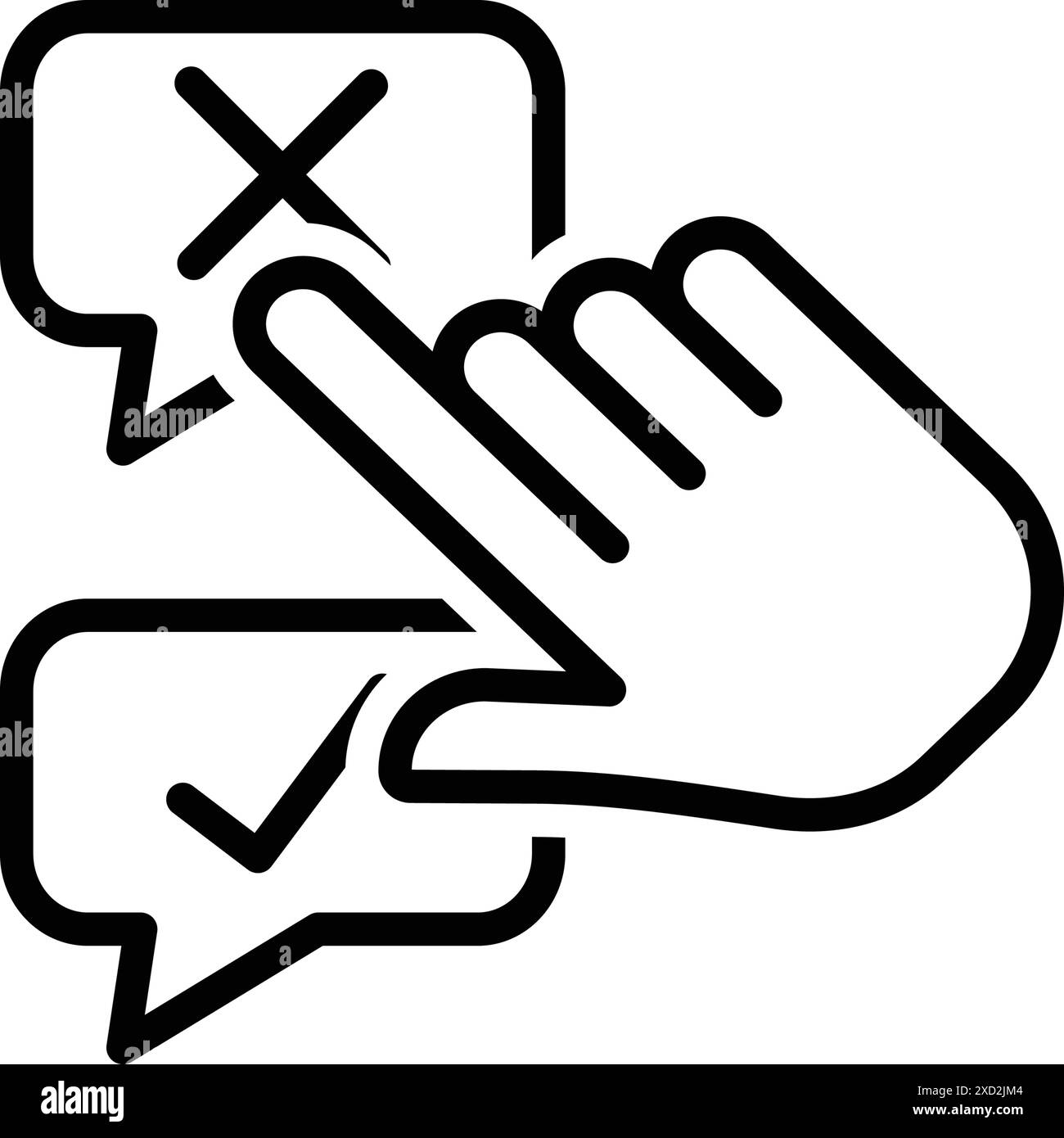 Icon for disagree,negative Stock Vector Image & Art - Alamy