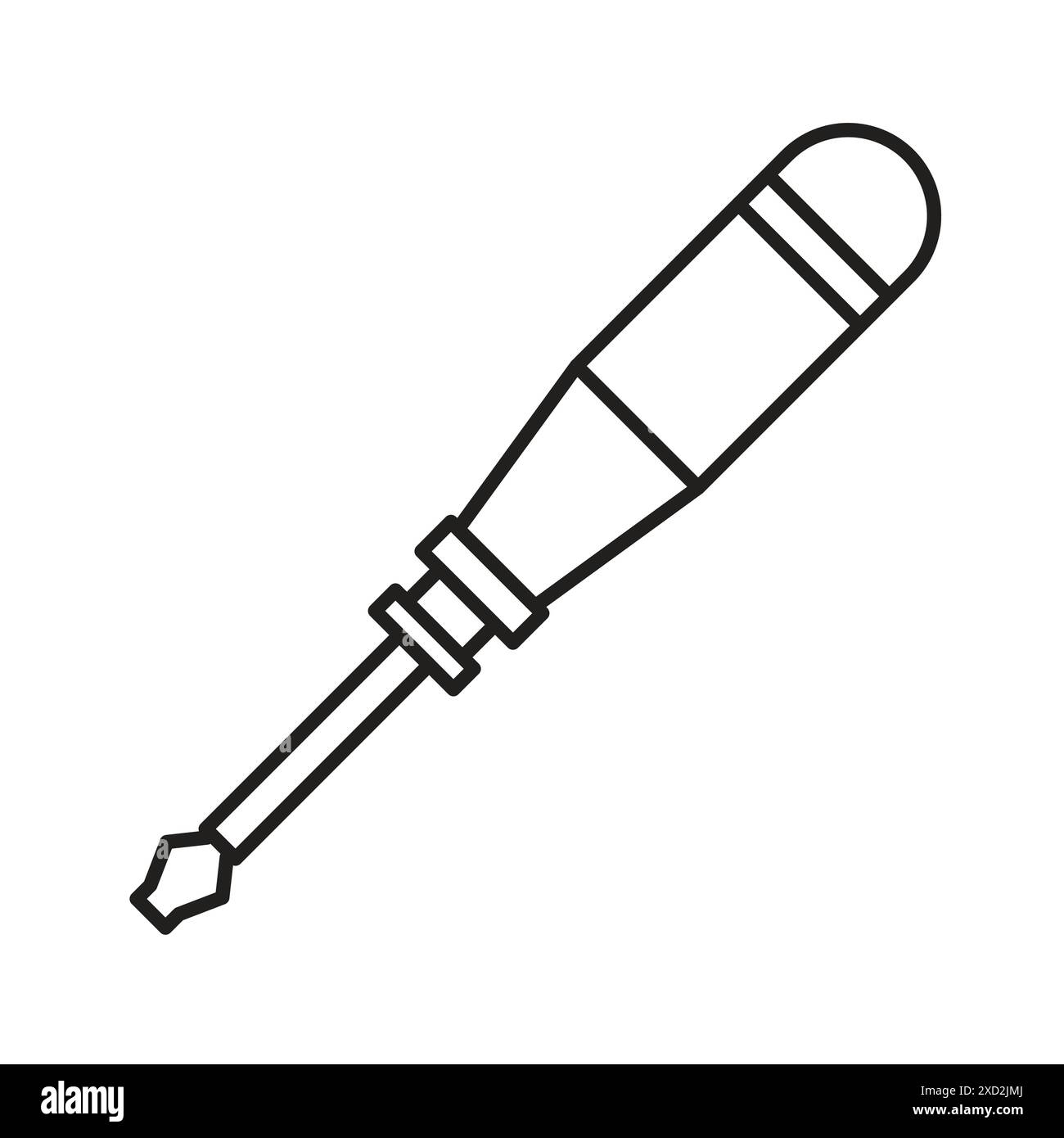 Screwdriver icon isolated on white background. Vector illustration ...