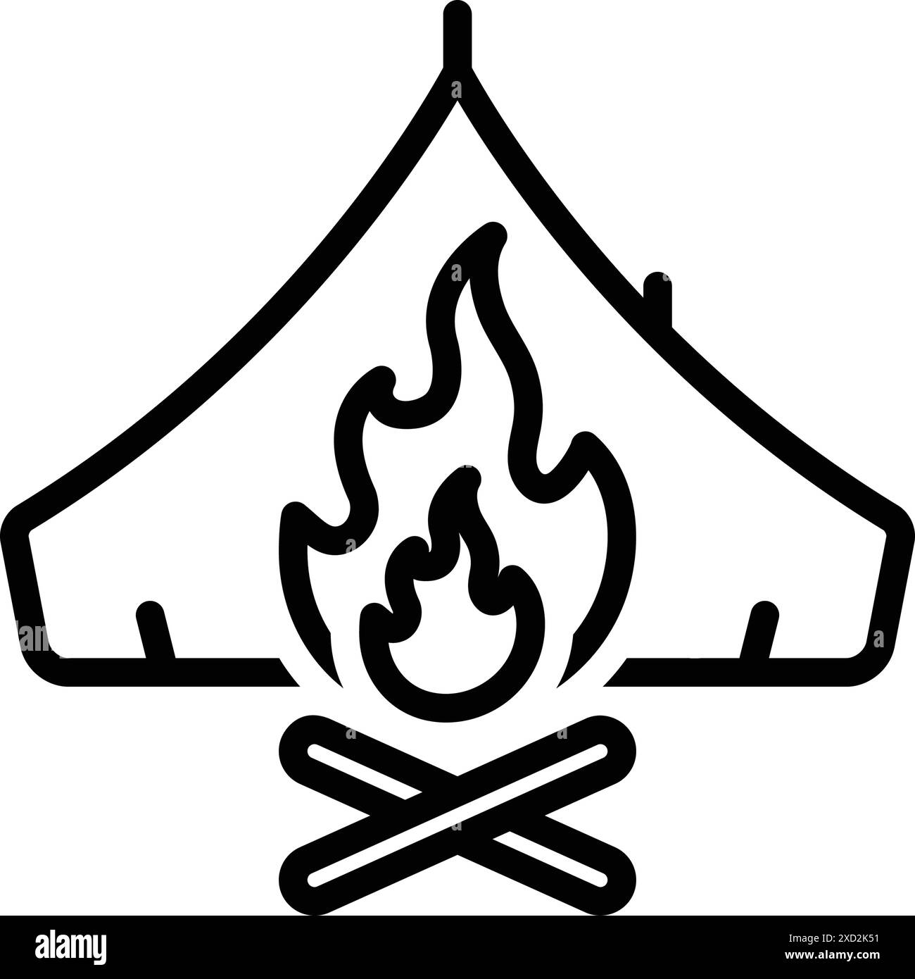 Icon for survival,campfire Stock Vector Image & Art - Alamy