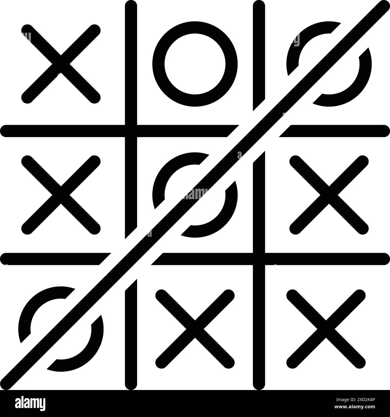 Tic tac toe logo hi-res stock photography and images - Alamy