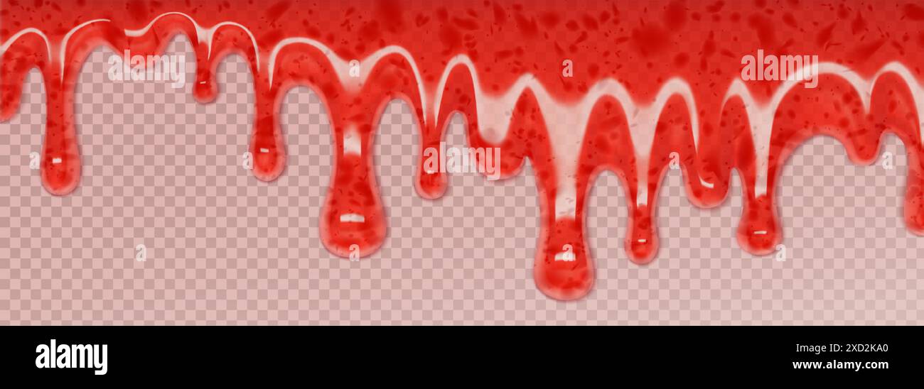 Red liquid substance splash isolated on transparent background. Vector ...