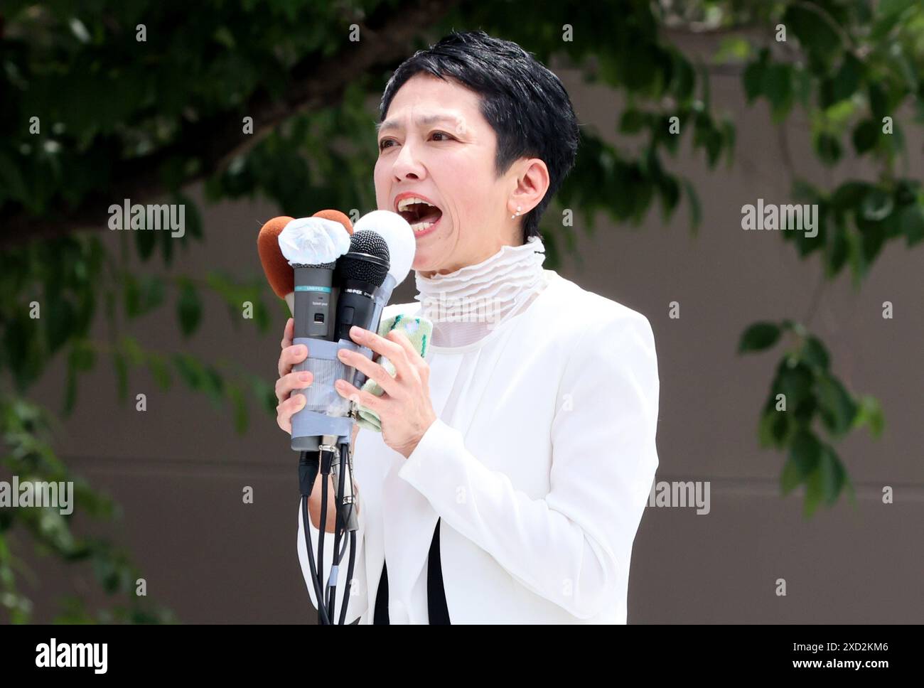 June 20, 2024, Tokyo, Japan - Former opposition lawmaker Renho delivers ...