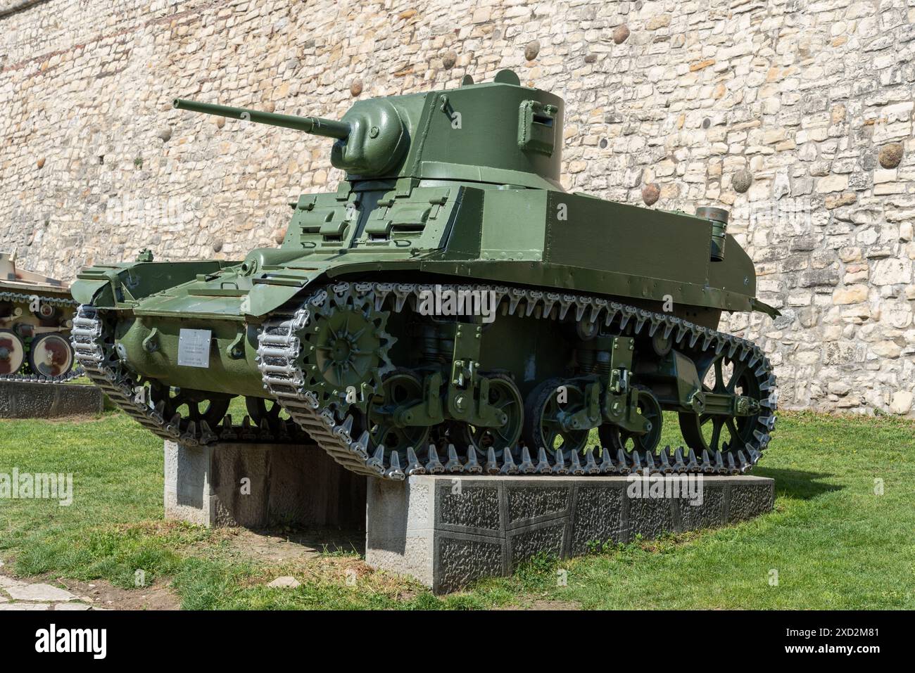 USA light tank Stuart M3A1 MK3 on display at Belgrade fortress military ...