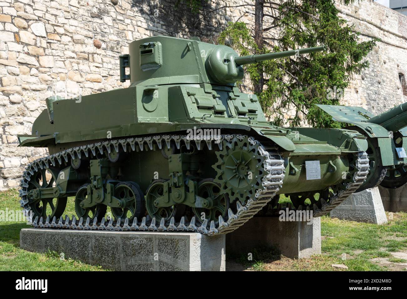 USA light tank Stuart M3A1 MK3 on display at Belgrade fortress military ...