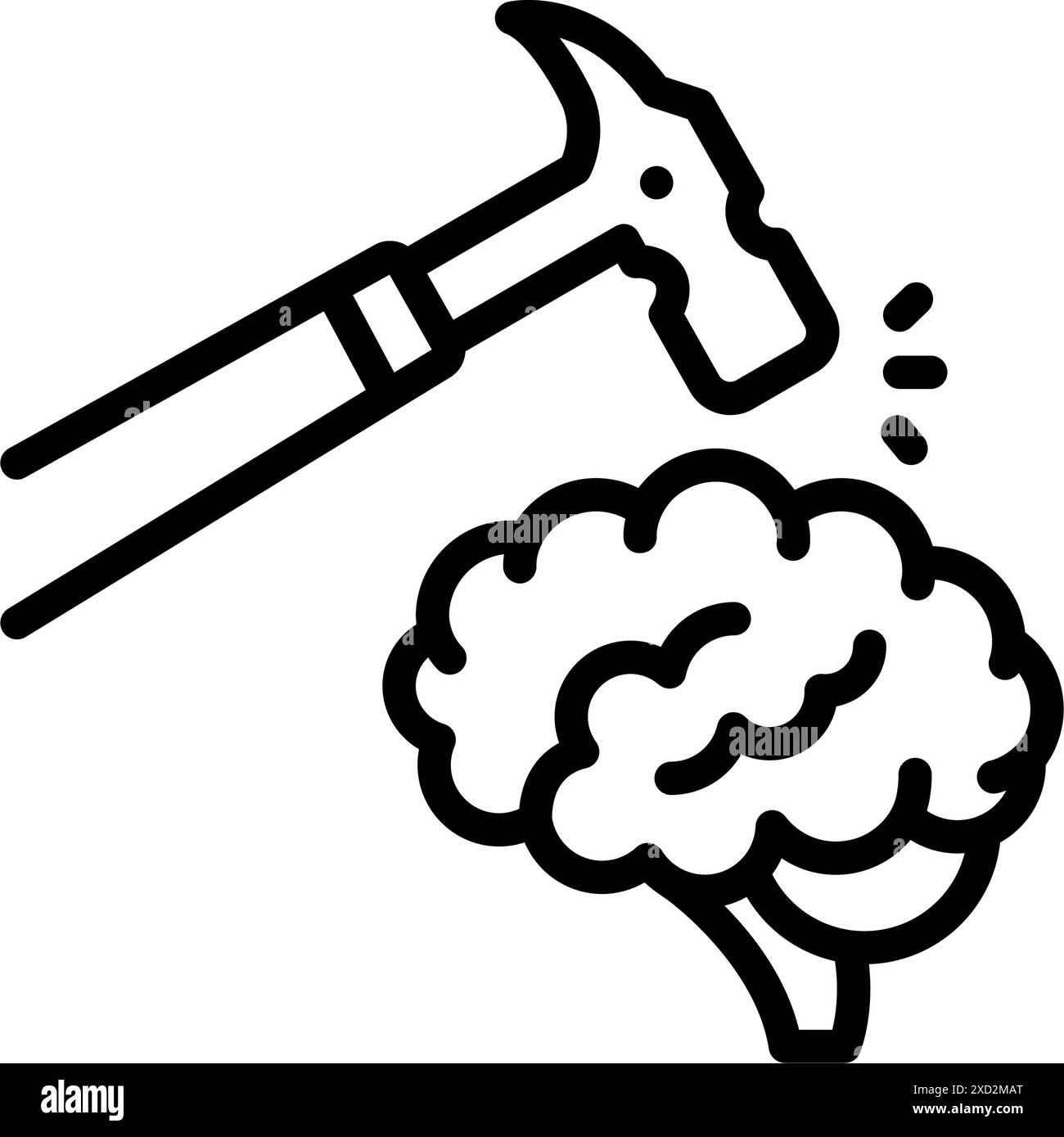 Hammer stroke Stock Vector Images - Alamy