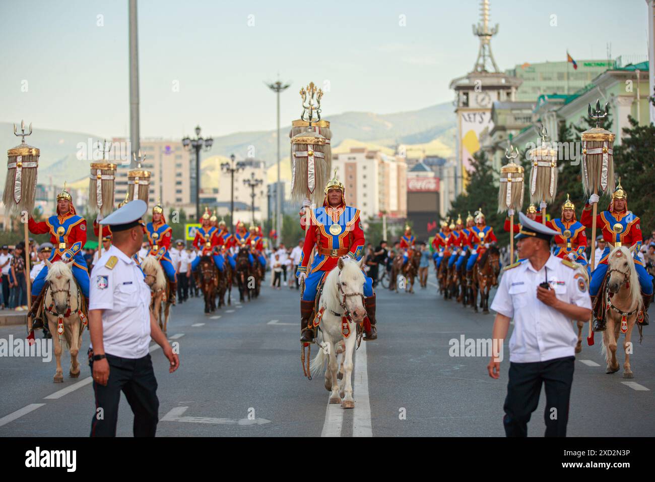 Ulaanbaatar, Mongolia. 10th Jul, 2023. Ceremony of raising the Nine ...