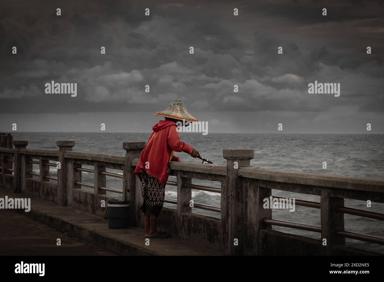 Asian woman fishing hi-res stock photography and images - Alamy