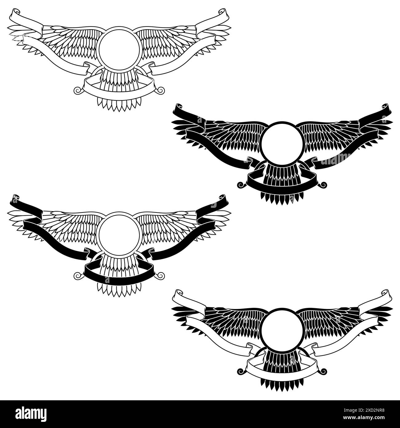 Vector design of Faravahar symbol, symbol of Zoroastrian religion ...