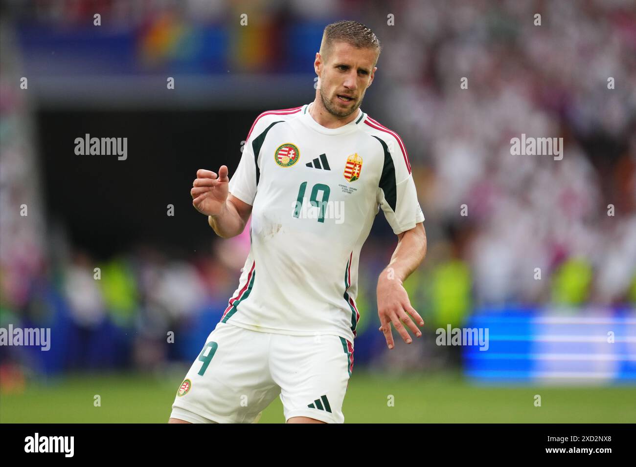 Stuttgart, Germany. 19th June, 2024. Barnabas Varga of Hungary during ...