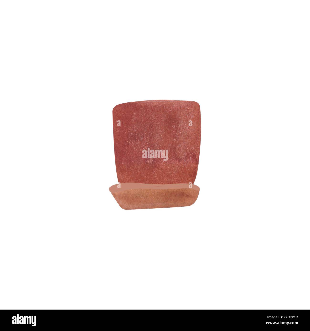 Interior ceramic flower pot made of reddish fired clay. Home stuff ...