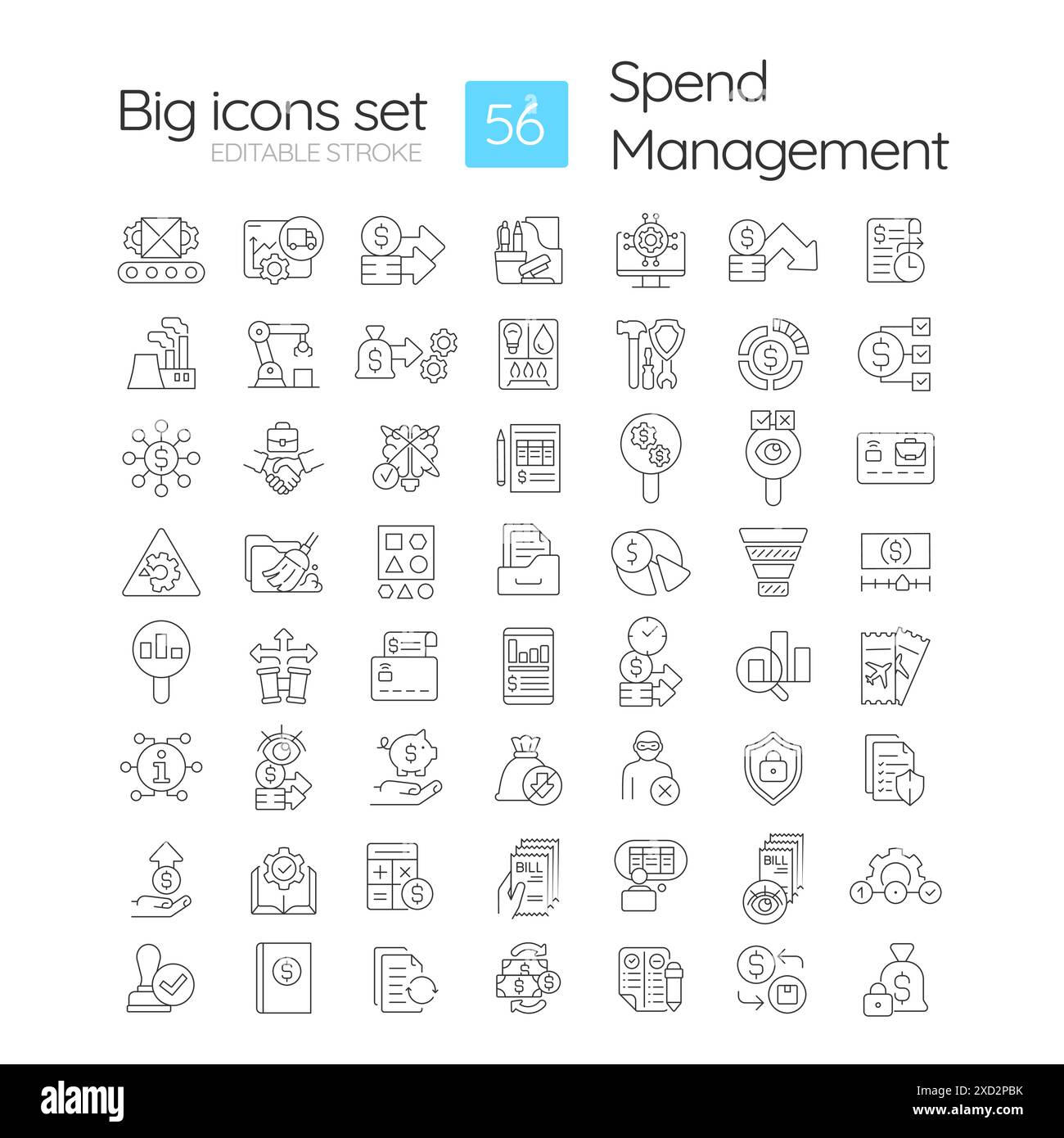 Spend management linear icons set Stock Vector Image & Art - Alamy Spend management linear icons set Stock Vector Image & Art - Alamy