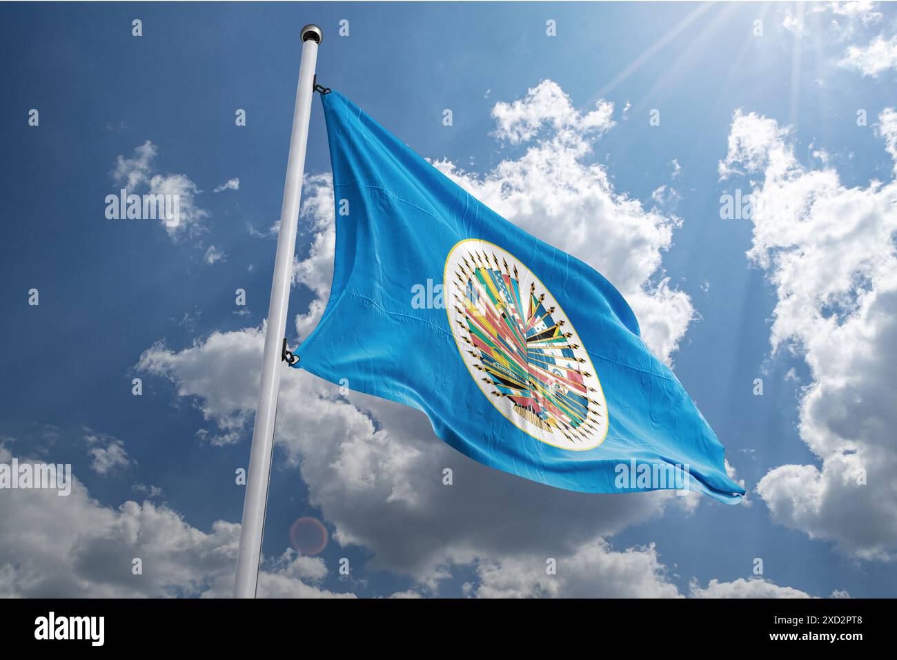 flag The Organization of American States flag OEA Stock Photo - Alamy