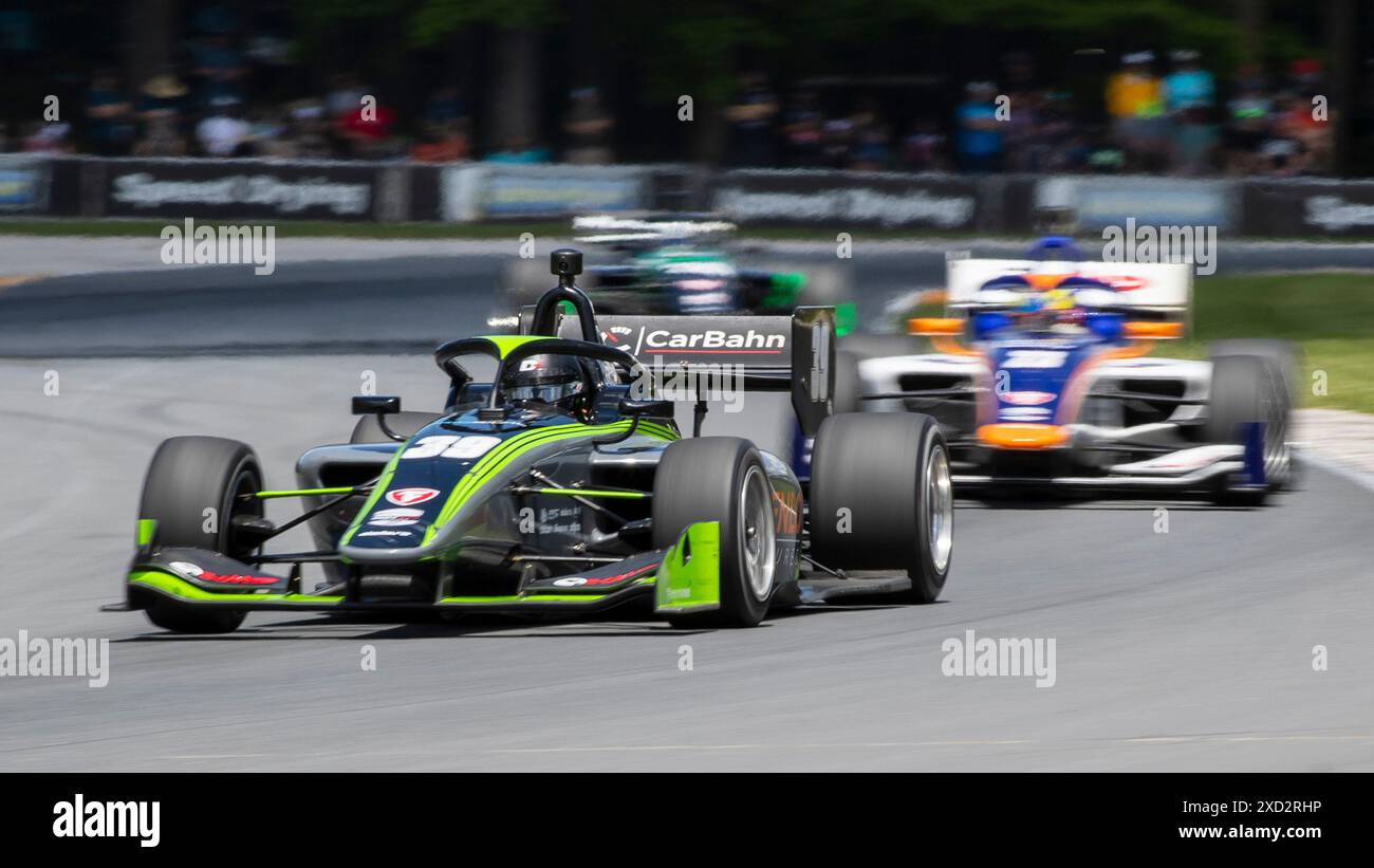 June 09, 2024: INDY NXT HMD Motorsports car driven by #39 Kiko Porto ...