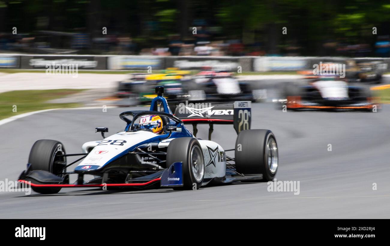 June 09, 2024: INDY NXT Andretti Global car driven by race winner #28 ...