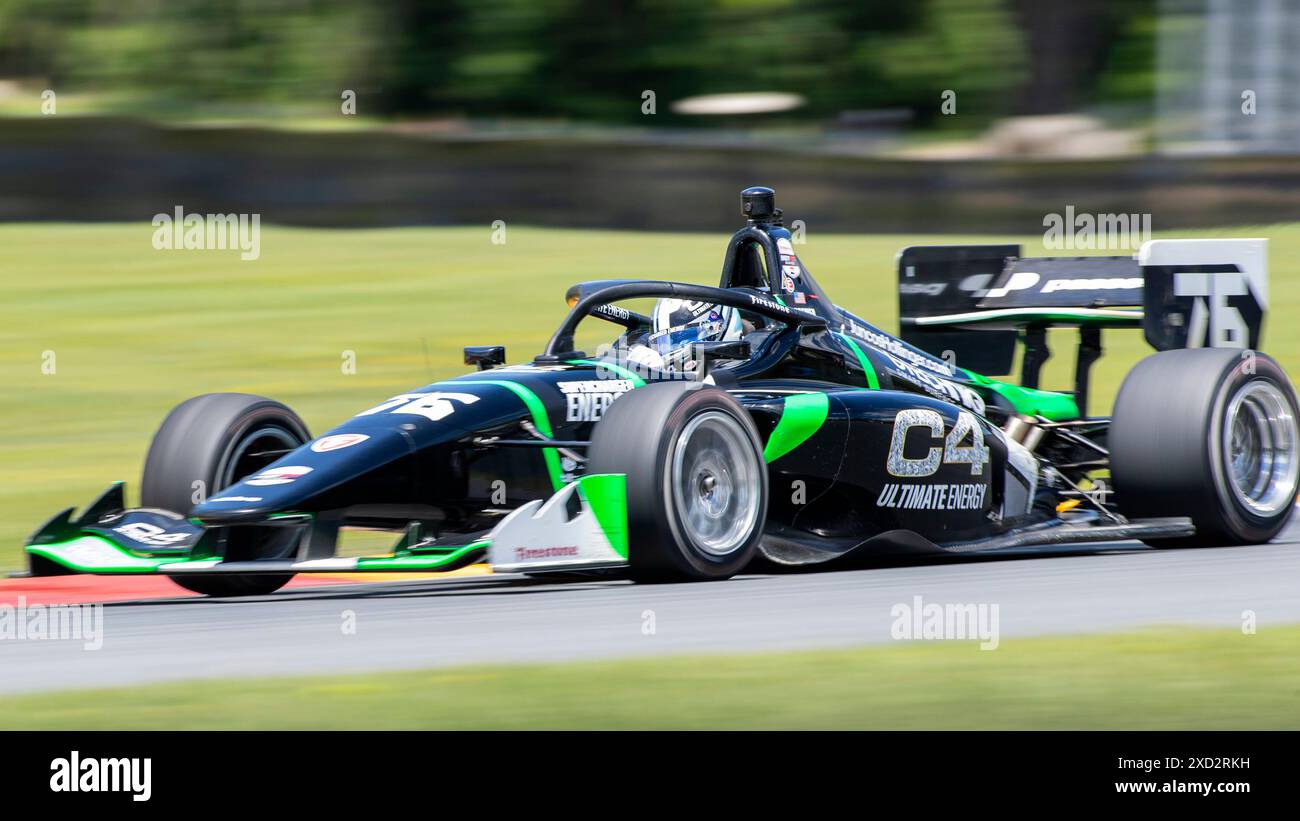 June 09, 2024: INDY NXT Juncos Hollinger Racing car driven by #76 ...