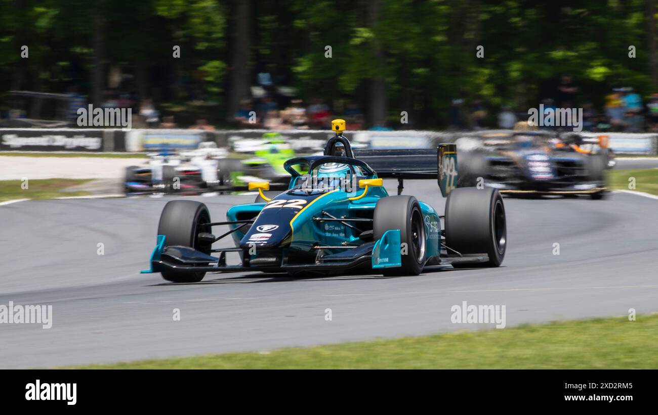 June 09, 2024: INDY NXT Abel Motorsports car driven by #22 Yuven ...