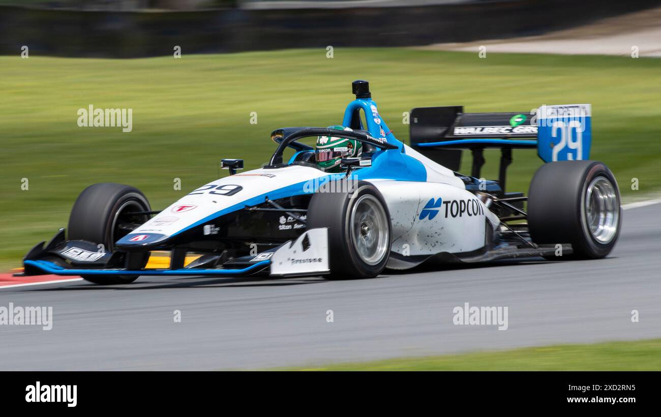 June 09, 2024: INDY NXT Andretti Global car driven by #29 James Roe ...