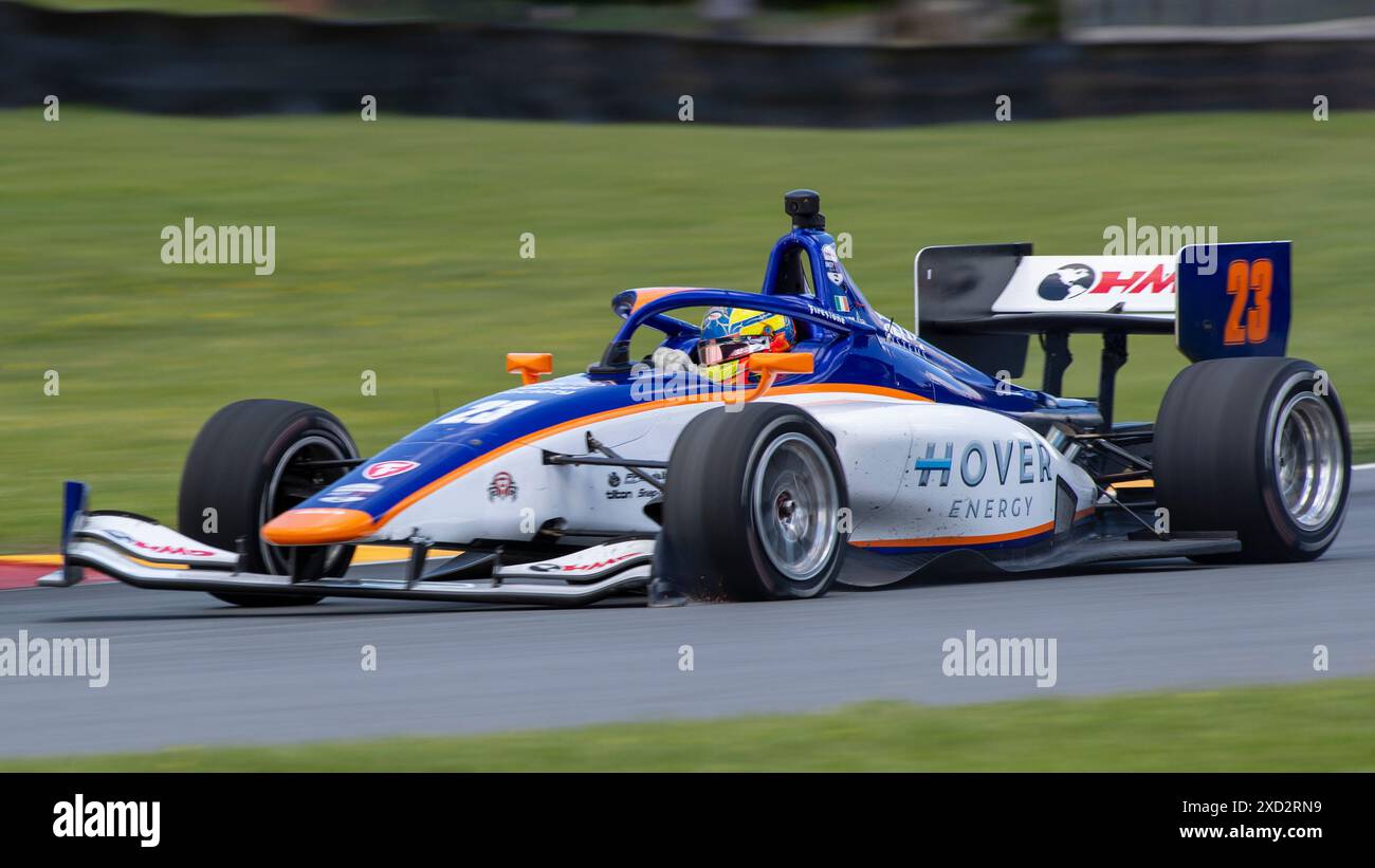 June 09, 2024: INDY NXT HMD Motorsports car driven by #23 Jonathan ...