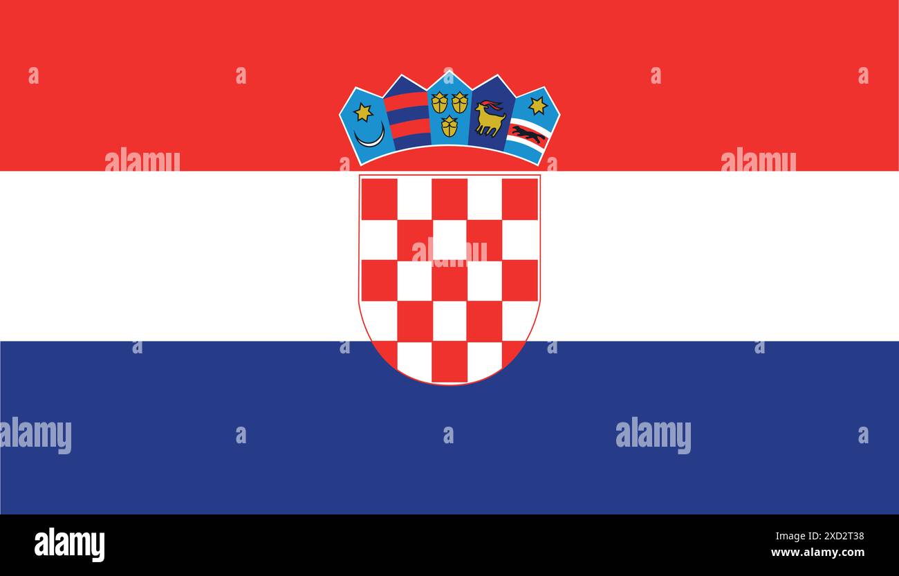 Croatia flag Stock Vector Image & Art - Alamy