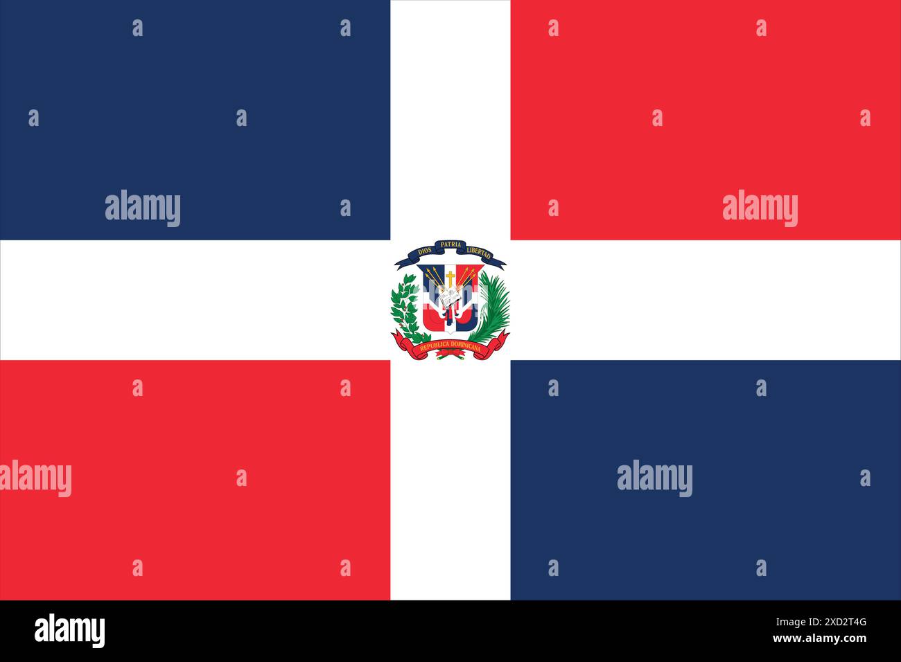 Flag of the Dominican Republic Stock Vector Image & Art - Alamy