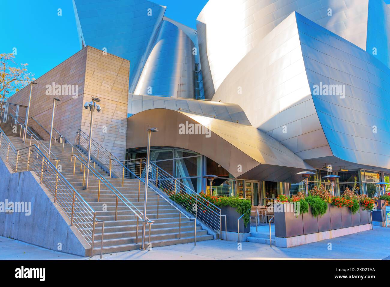 Los Angeles, California - April 10, 2024: Entrance area of the Walt ...