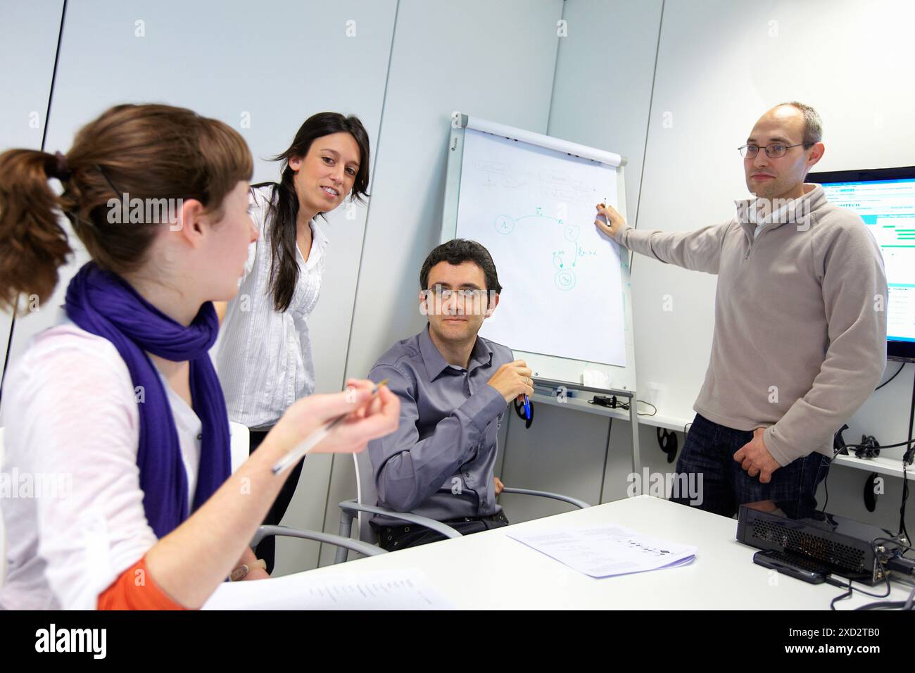 Project conclusion meeting, meeting room, smart systems for ...