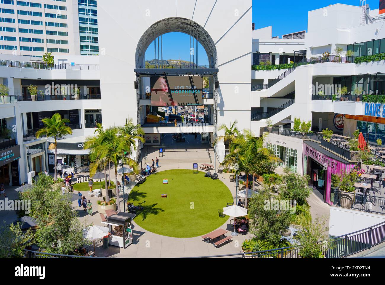 Los Angeles, California - April 10, 2024: Aerial view of the sunny ...