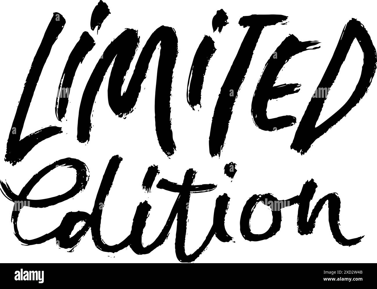 Limited Edition Modern Lettering Design Stock Vector Image & Art - Alamy