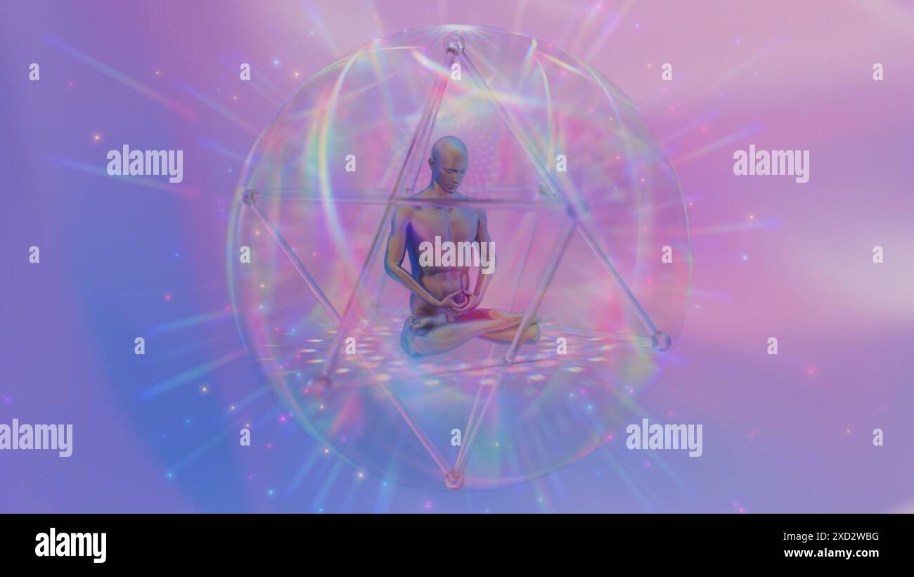 radiance of the energy astral system of torsion field Stock Photo - Alamy