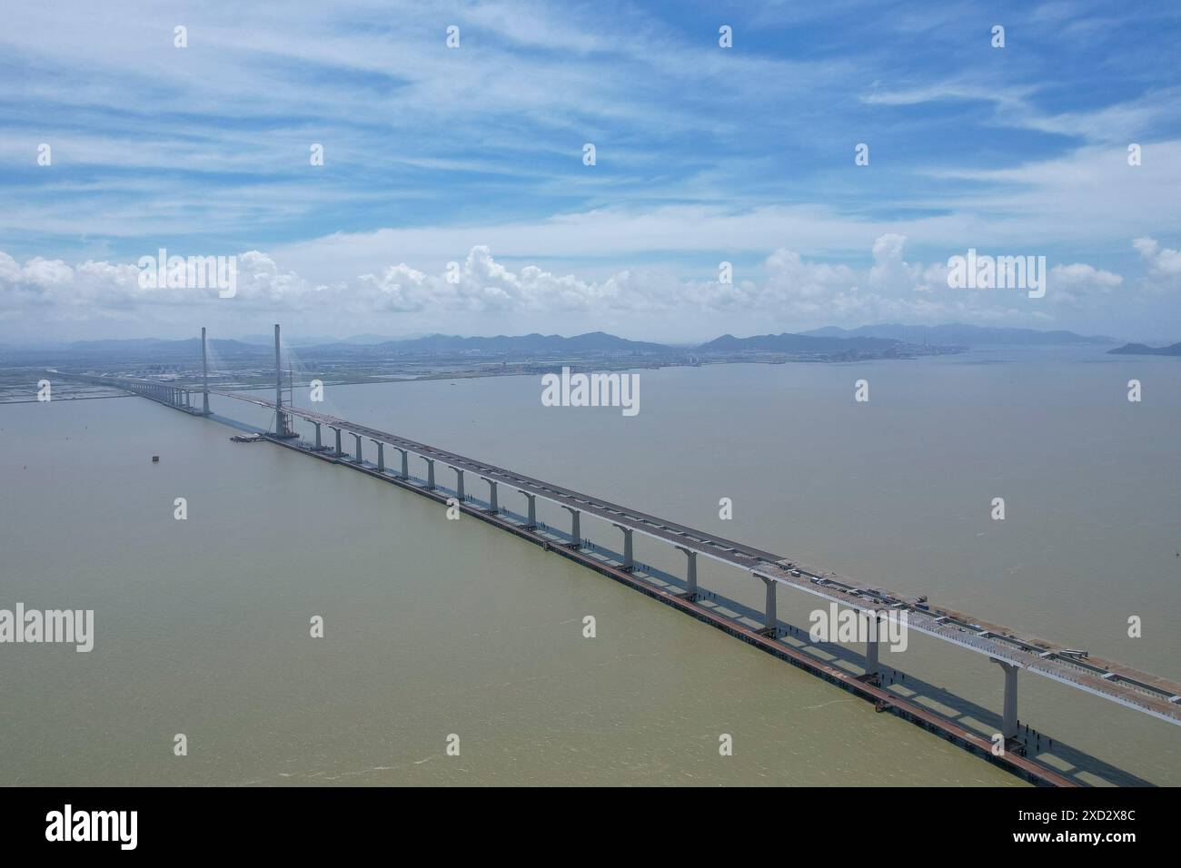 ZHUHAI, CHINA.19th JUNE 2024. The Huangmao Cross-Sea Bridge is fully ...