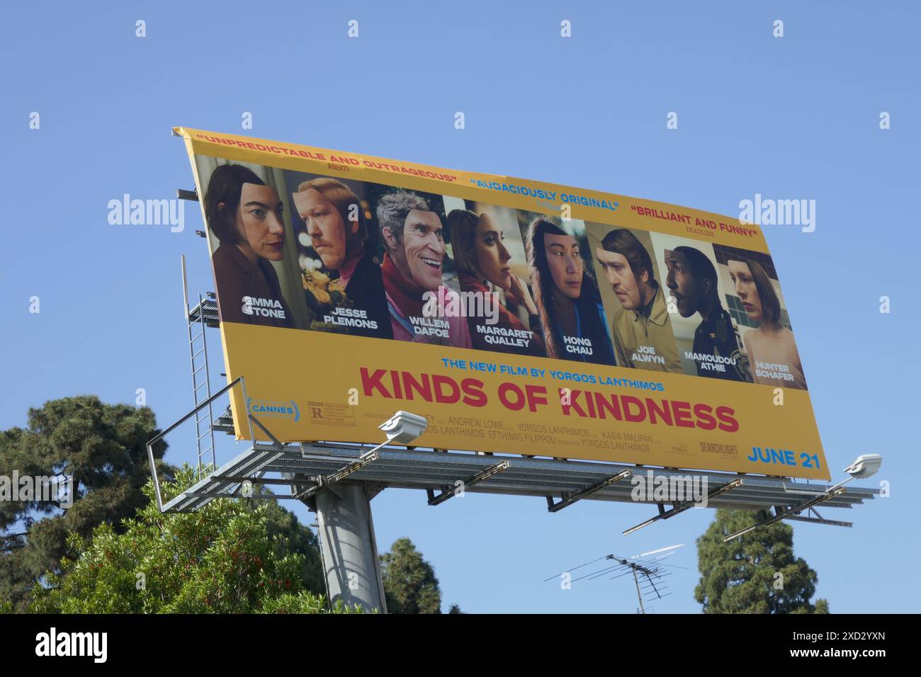 Los Angeles, California, USA 17th June 2024 Kinds of Kindness Billboard ...