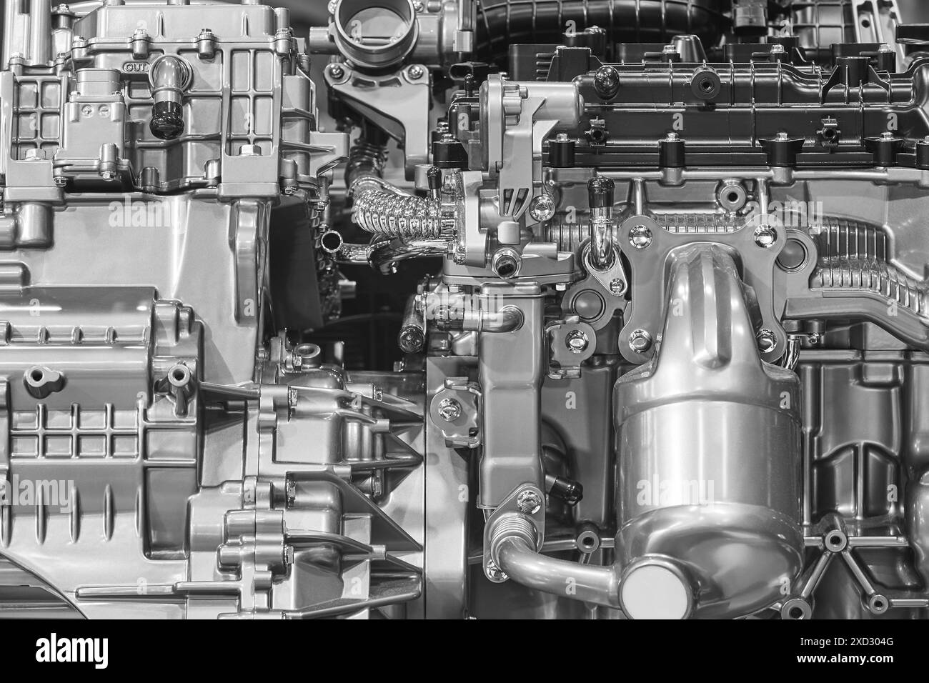 Car engine block detail. Motor industry. Automotive technology Stock ...