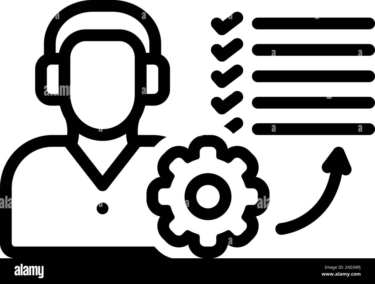 Illustration customer services icon Stock Vector Images - Alamy