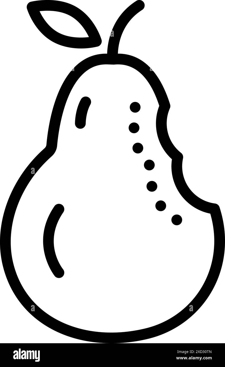 Icon for bite,pear Stock Vector Image & Art - Alamy