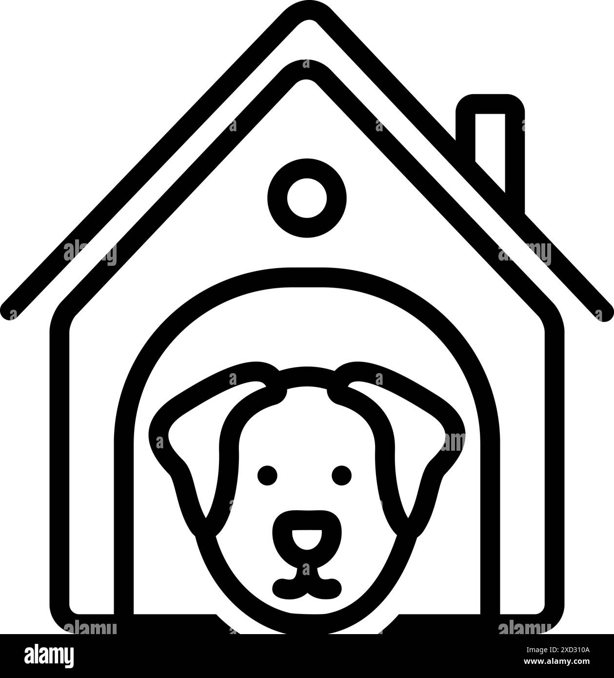 Dog kennel logo hi-res stock photography and images - Alamy